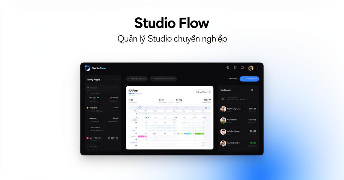 Studio Flow - Phần mềm quản lý studio ảnh cưới, chụp hình chuyên nghiệp
